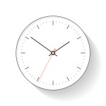 Clock Icon Minimalistic Flat Style Timer White Background Business ...