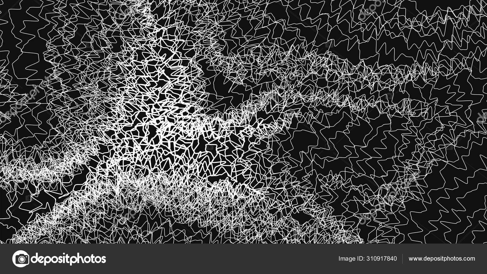 Monochrome Abstract Lines Background Vector Design Art Chaos Texture ...