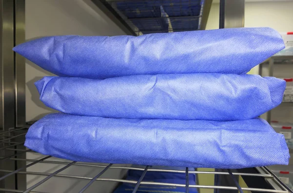 Taking With Hand Wrapped Surgical Instruments From Trolley Stock Photo ...