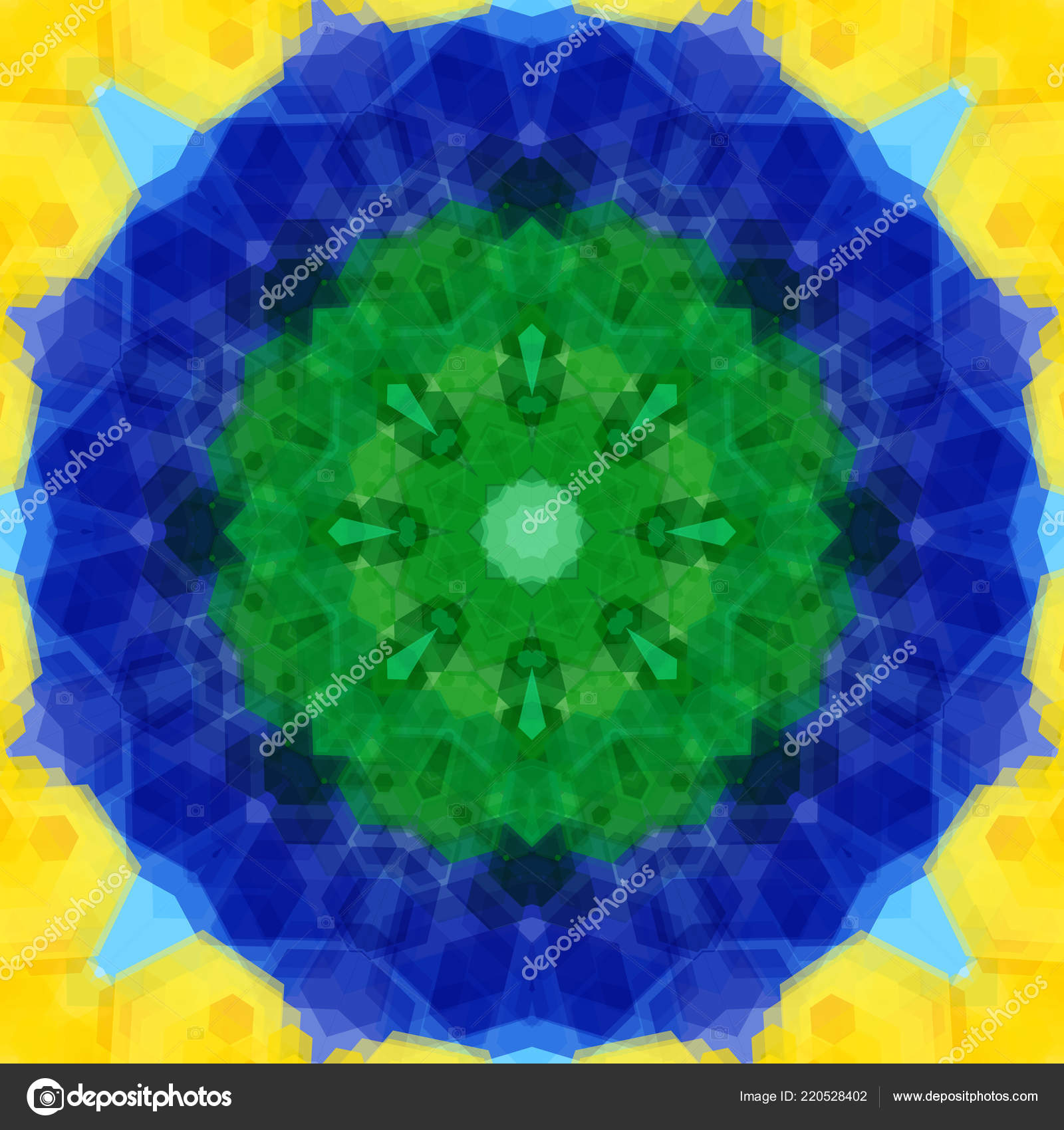 Mosaic Tile Background Brazil Flag Colors Vector Illustration Stock ...