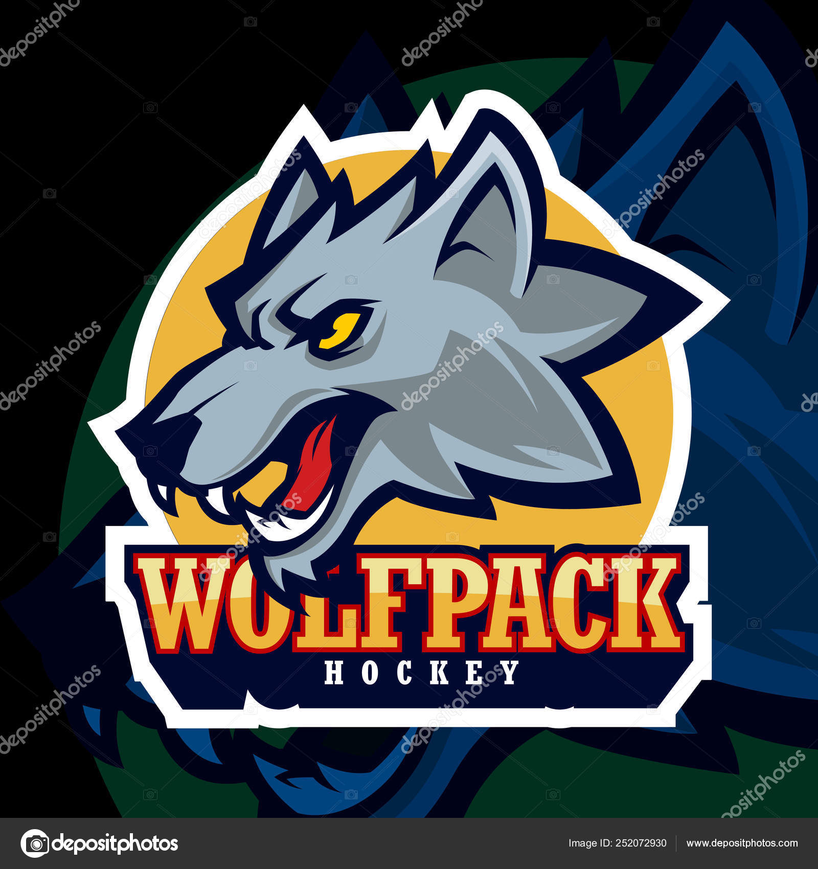 Wolfpack Hockey Logo