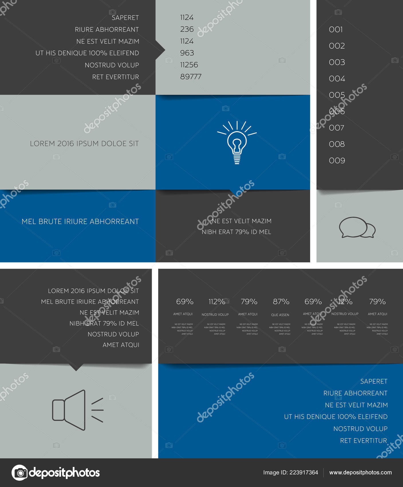 Table Schedule Tab Planner Infographic Design Template Vector Stock ...