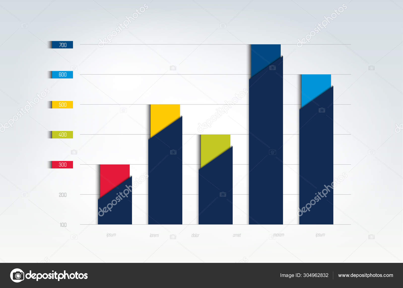 Chart Graph Scheme Simply Color Editable Infographics Element Vector ...