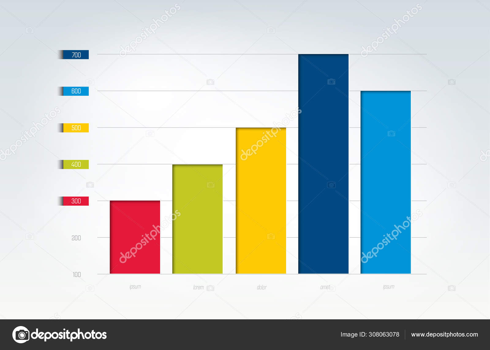 Chart Graph Scheme Simply Color Editable Infographics Element Vector ...