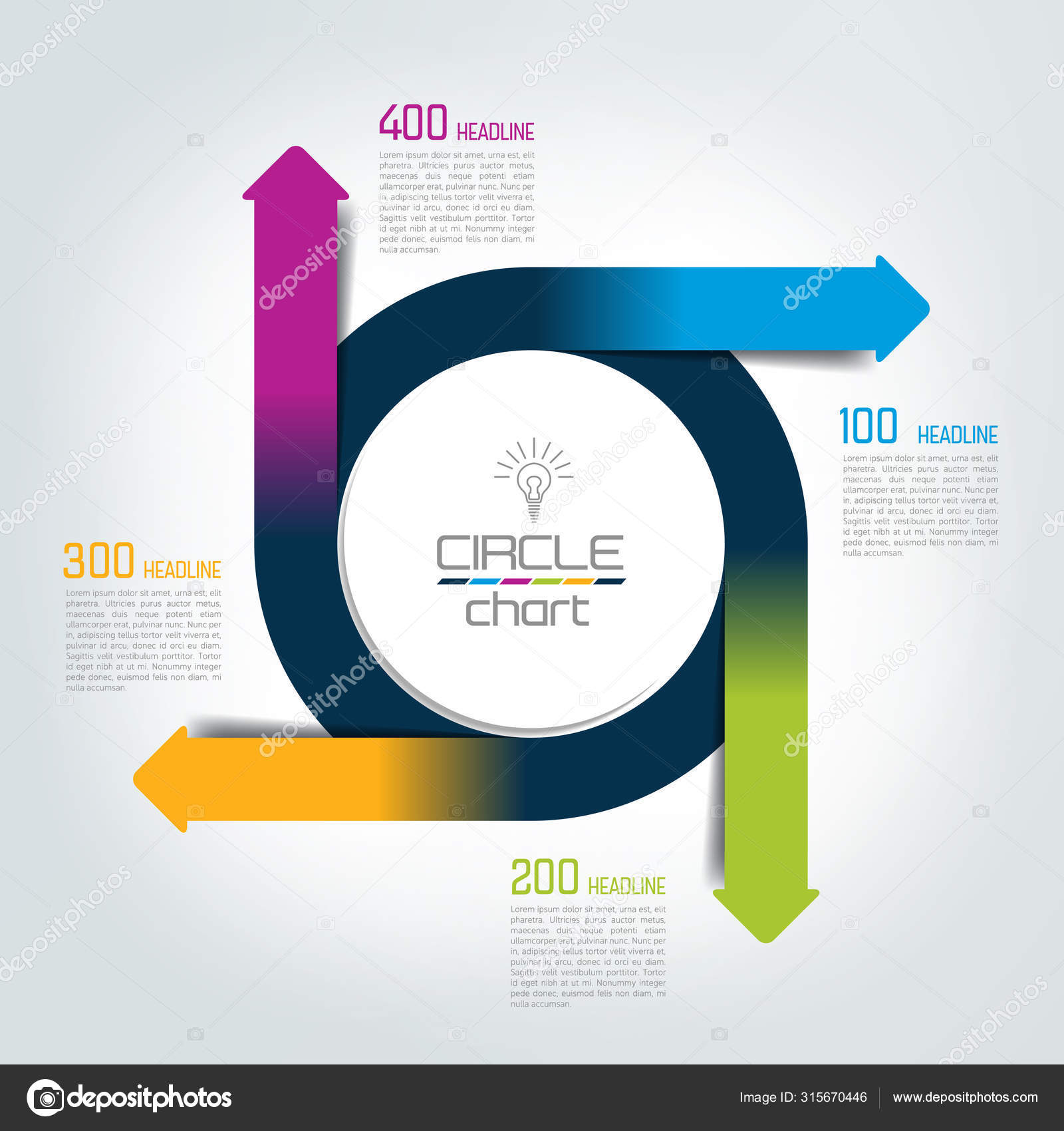 Circle Chart Infographic Diagram Stock Vector by ©Kubko 315670446 Circle Chart Infographic Diagram Stock Vector by ©Kubko 315670446