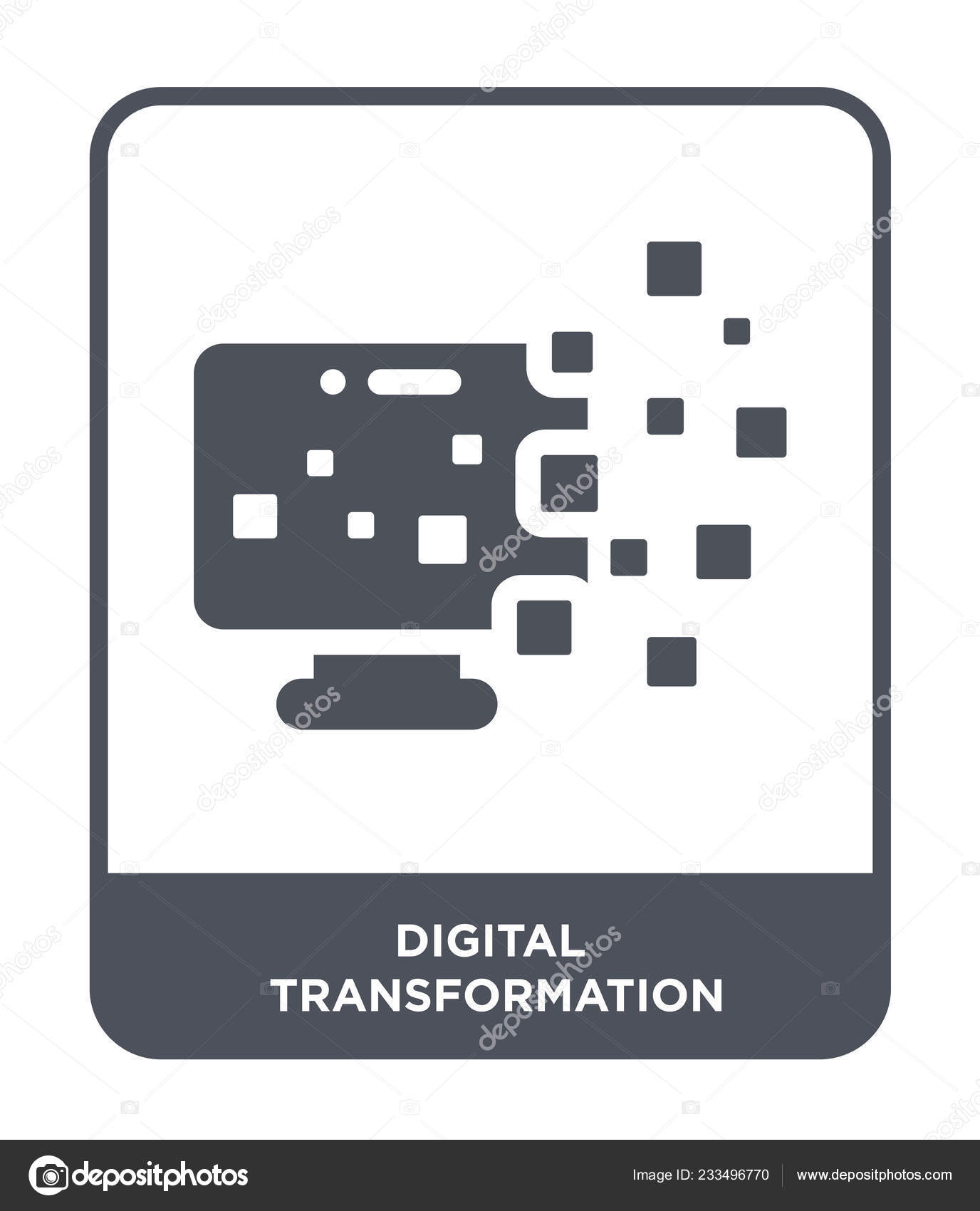 Digital Transformation Icon Trendy Design Style Digital Transformation ...