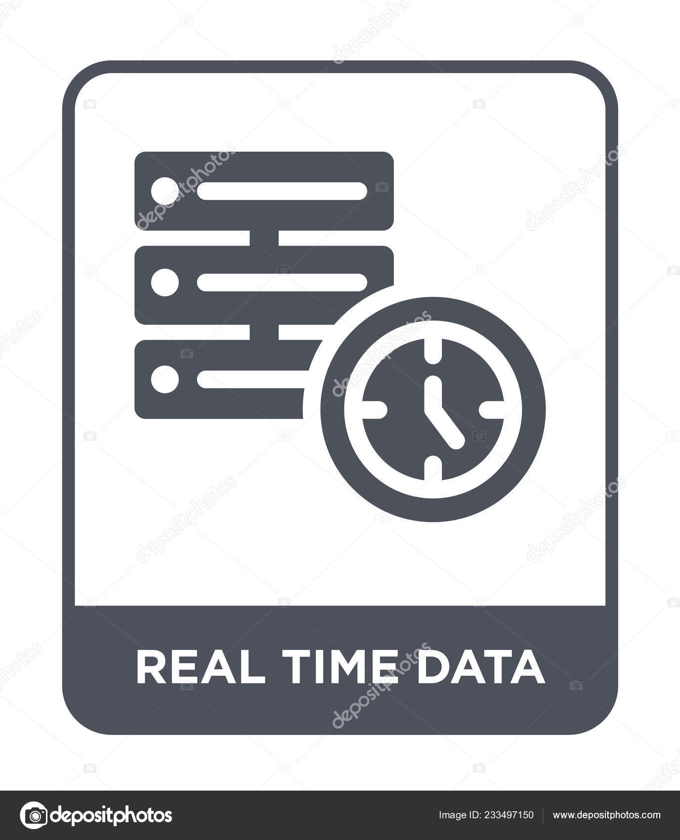 Real Time Data Icon Trendy Design Style Real Time Data Stock Vector by ... Real Time Data Icon Trendy Design Style Real Time Data Stock Vector by ...