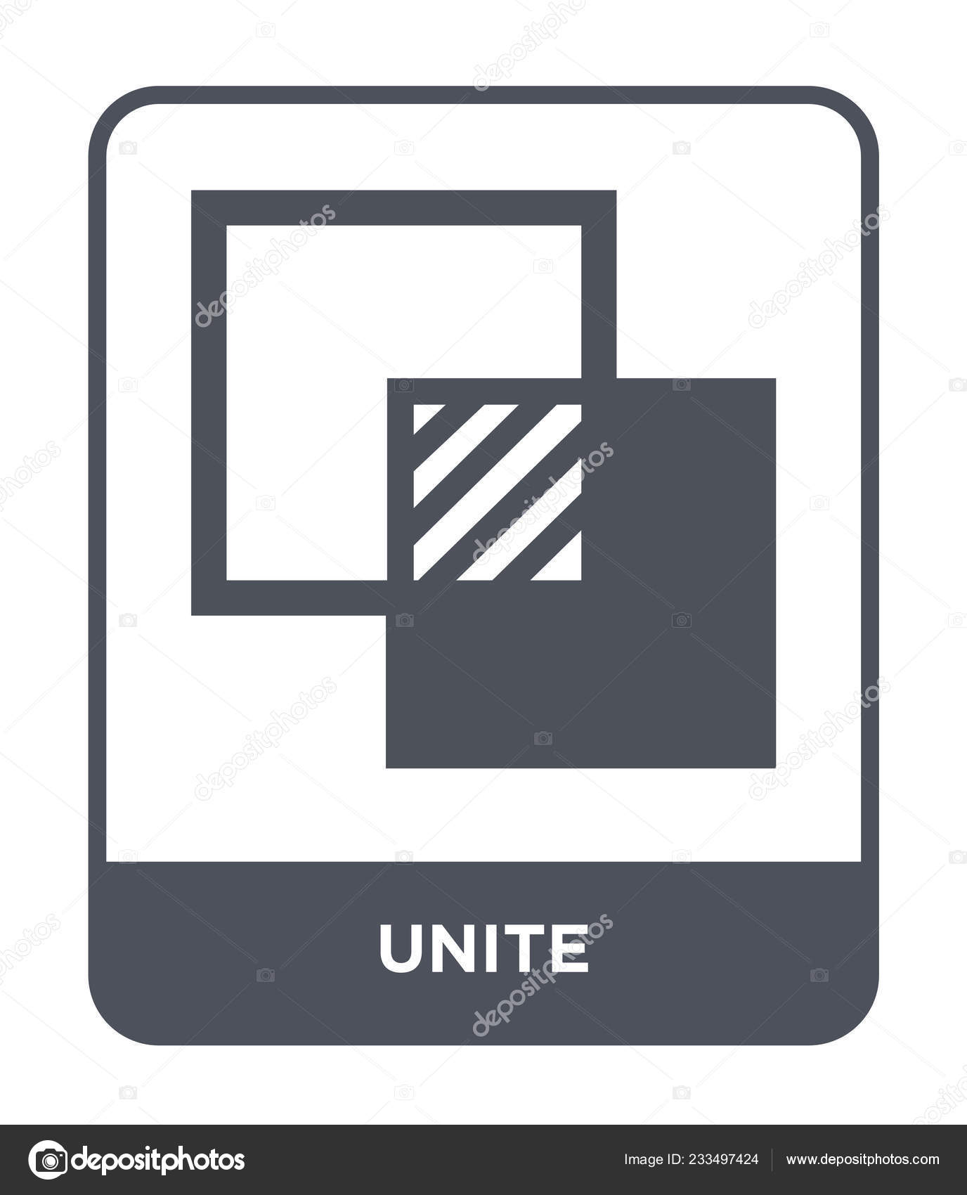 Unite Icon Trendy Design Style Unite Icon Isolated White Background ...