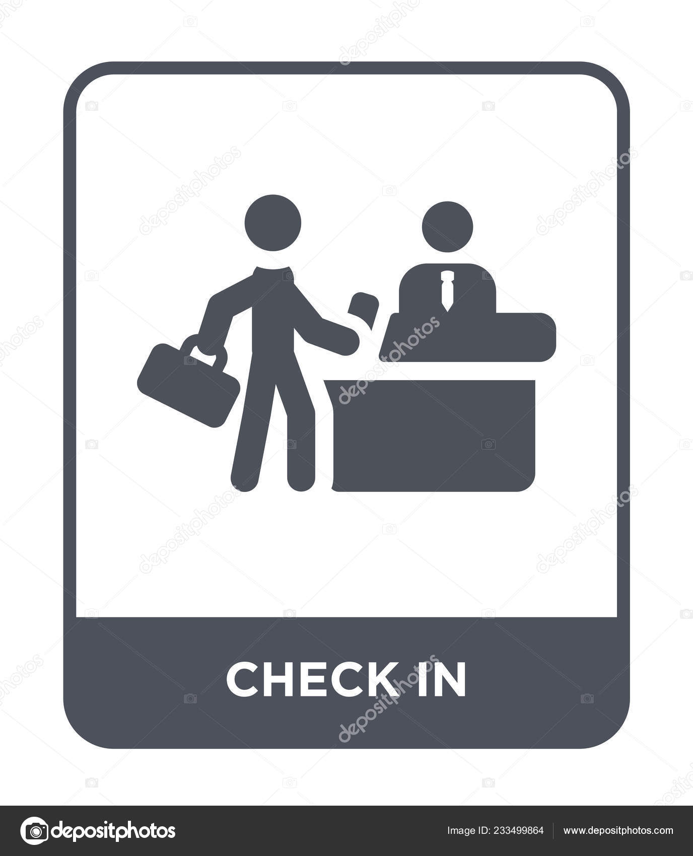 Check Icon Trendy Design Style Check Icon Isolated White Background ...