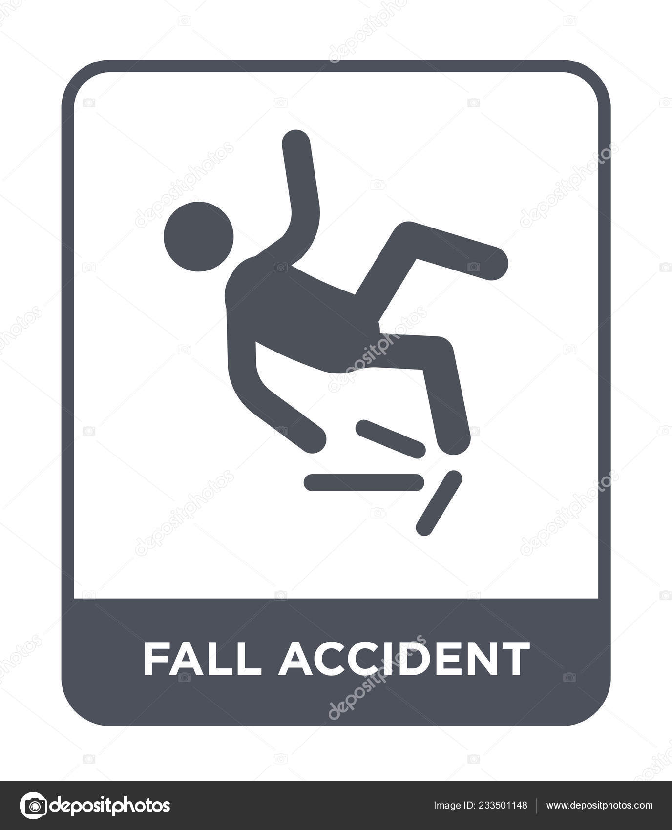 Fall Accident Icon Trendy Design Style Fall Accident Icon Isolated ...