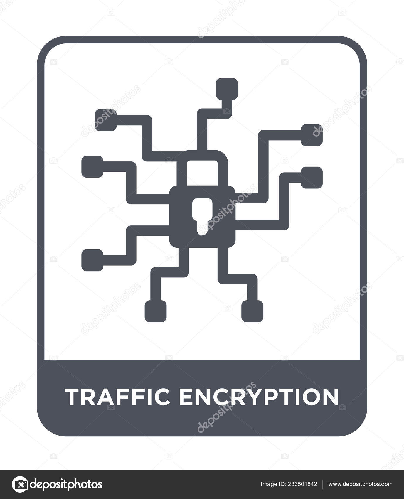 Traffic Encryption Icon Trendy Design Style Traffic Encryption Icon ...