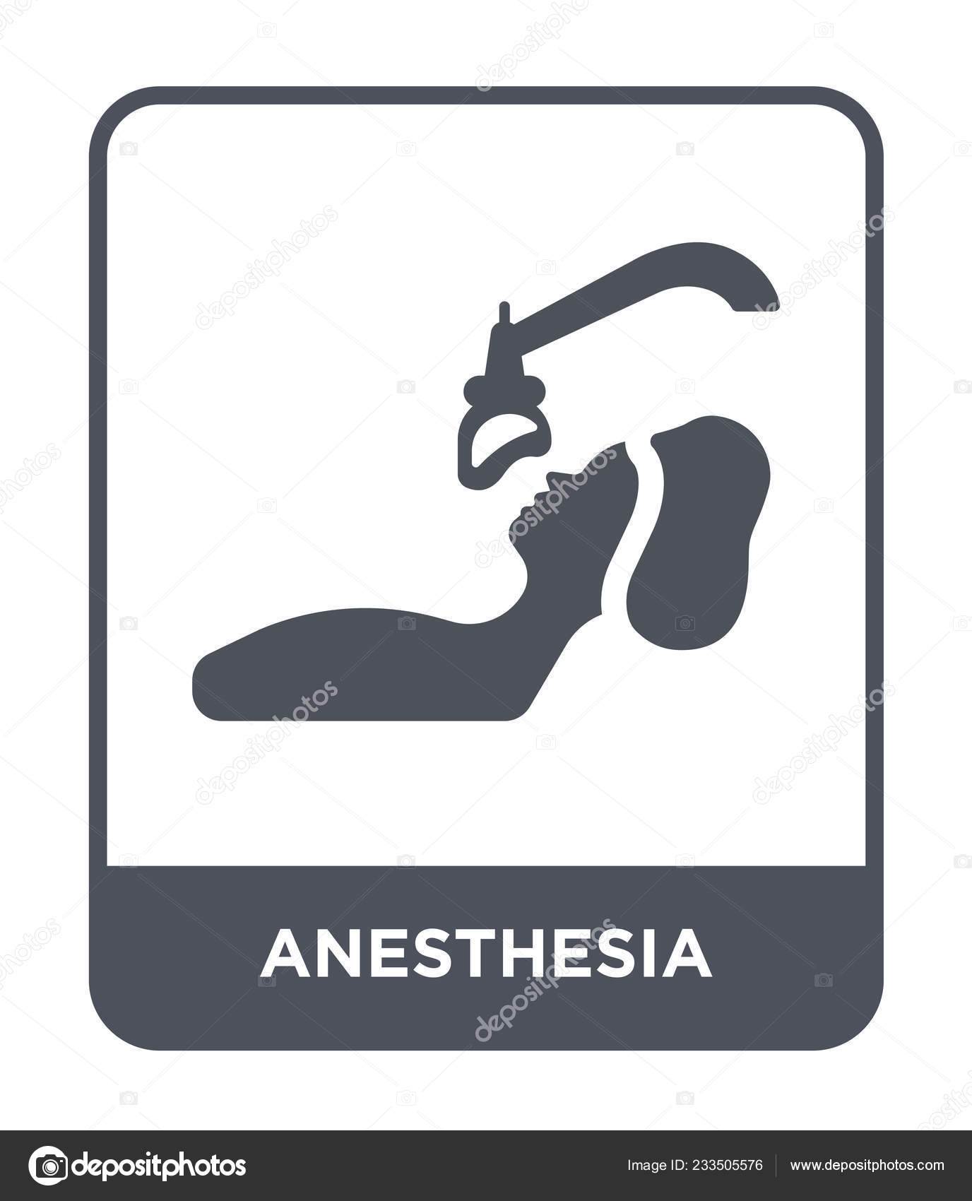 Anesthesia Icon Trendy Design Style Anesthesia Icon Isolated White ...