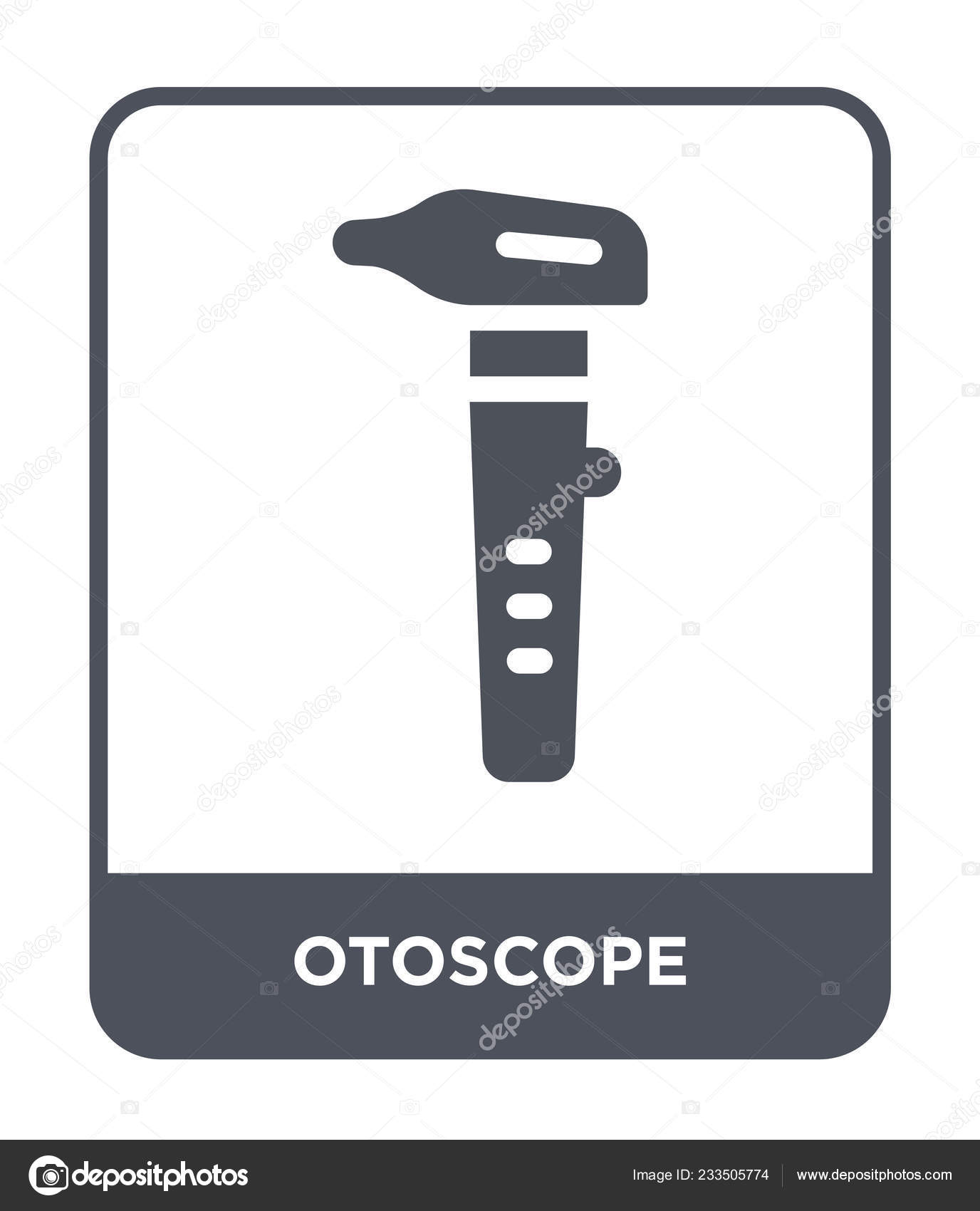 Otoscope Icon Trendy Design Style Otoscope Icon Isolated White ...