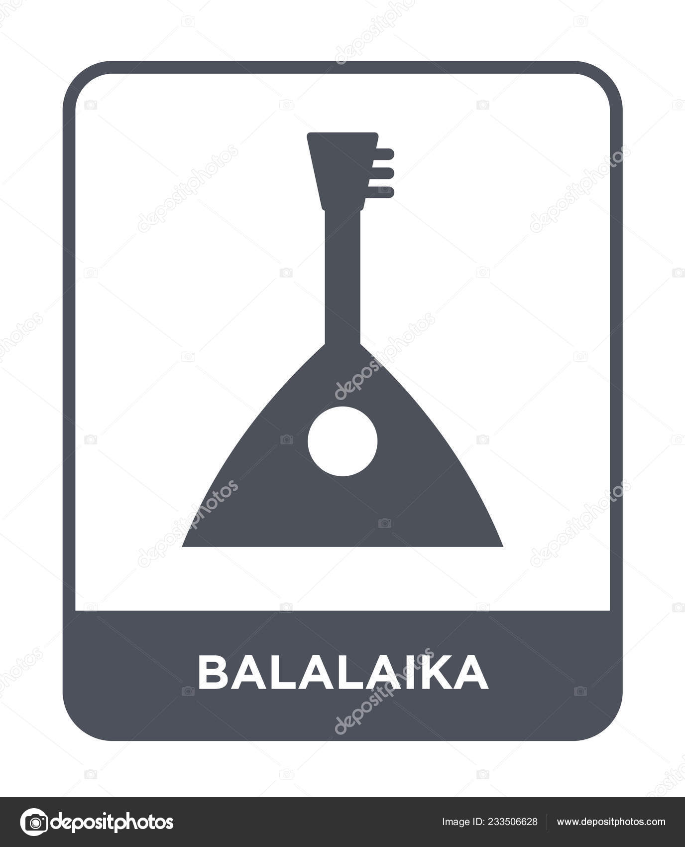 Balalaika Icon Trendy Design Style Balalaika Icon Isolated White ...