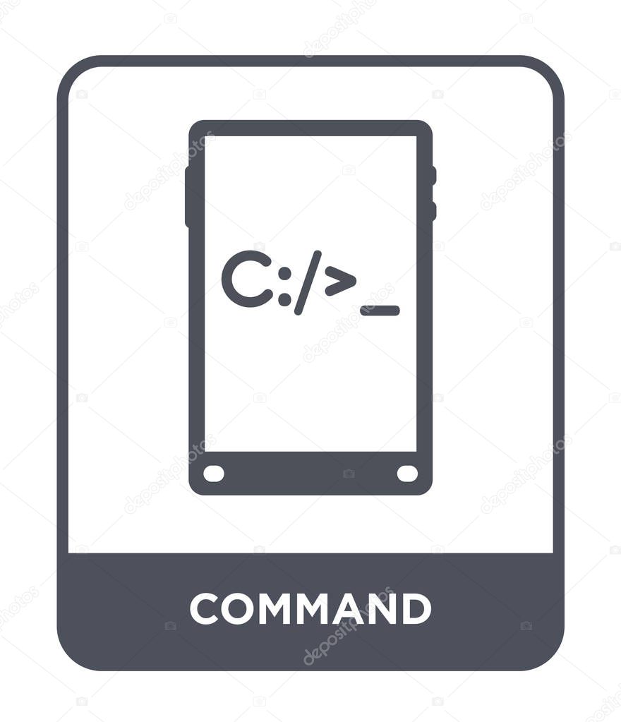 icono de comando en el estilo de diseño de moda. icono de comando ...