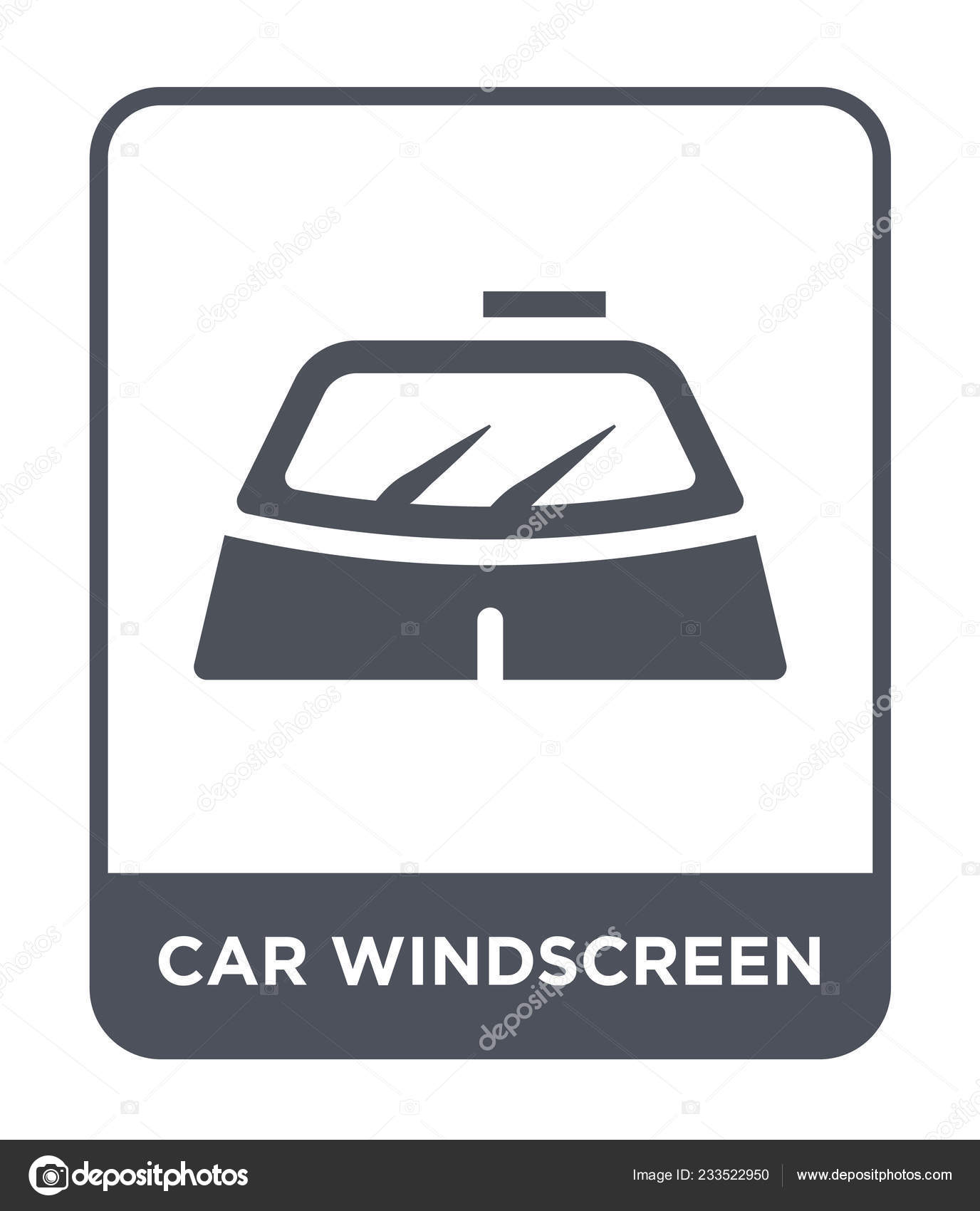 Car Windscreen Icon Trendy Design Style Car Windscreen Icon Isolated ...