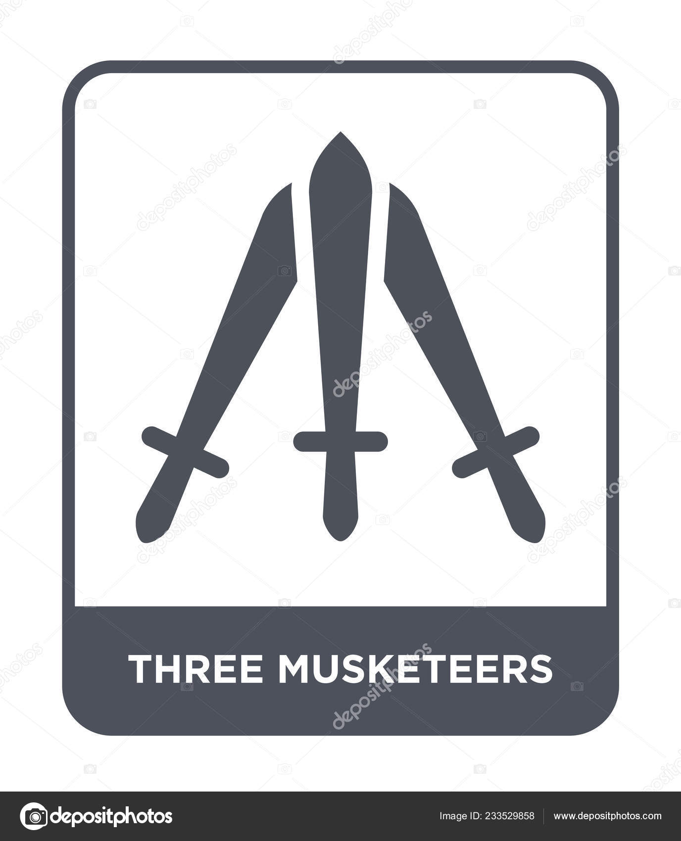 Three Musketeers Icon Trendy Design Style Three Musketeers Icon ...