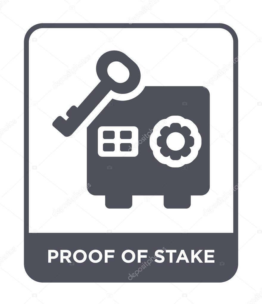 prueba de icono de la estaca en el estilo de diseño de moda. prueba de ...