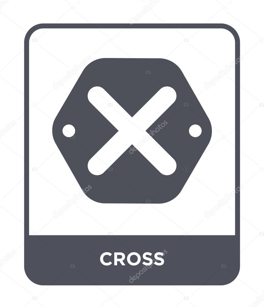 icono de cruz en el estilo de diseño de moda. icono de cruz aislado ...