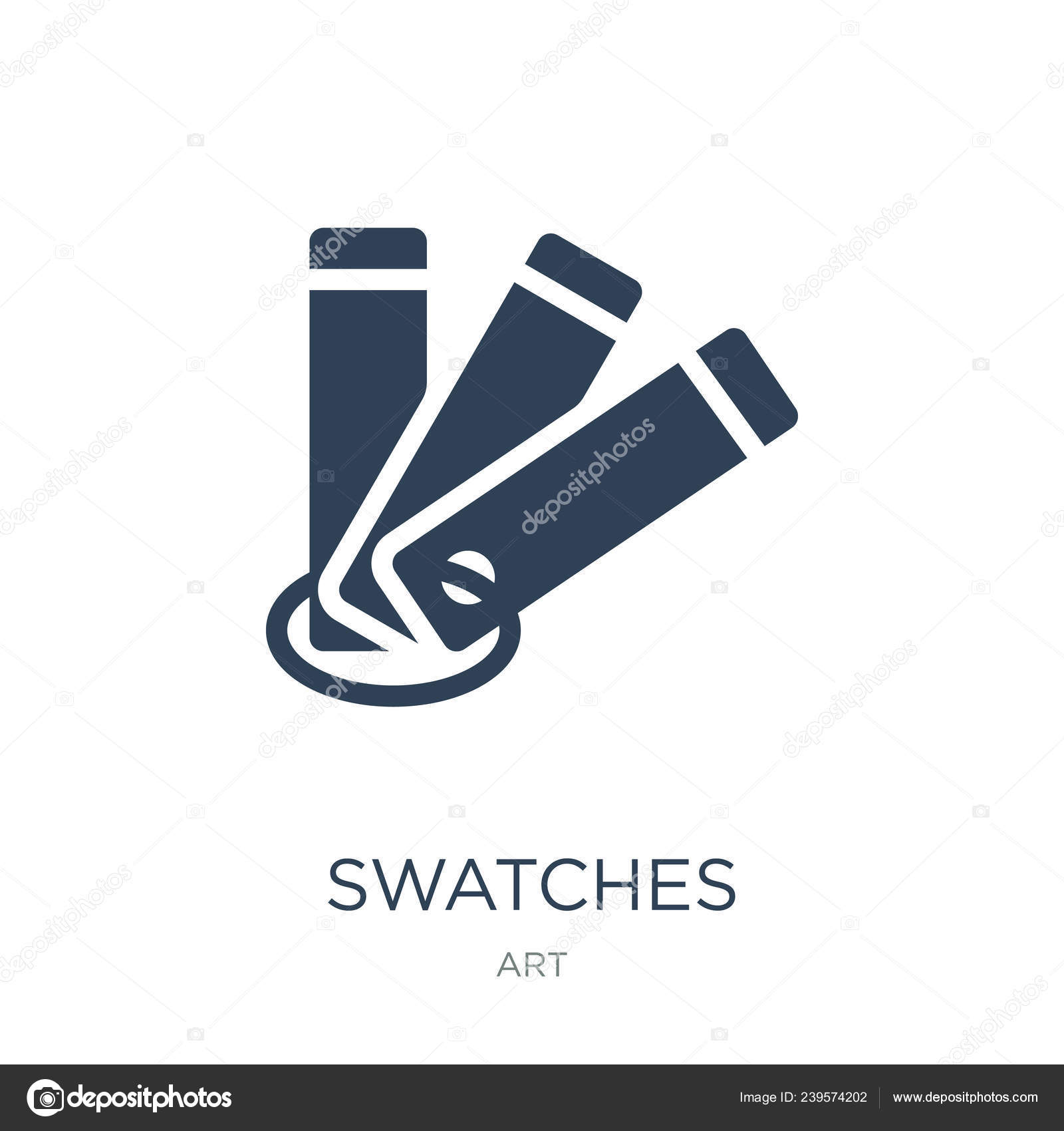 Swatches Icon Vector White Background Swatches Trendy Filled Icons Art ...