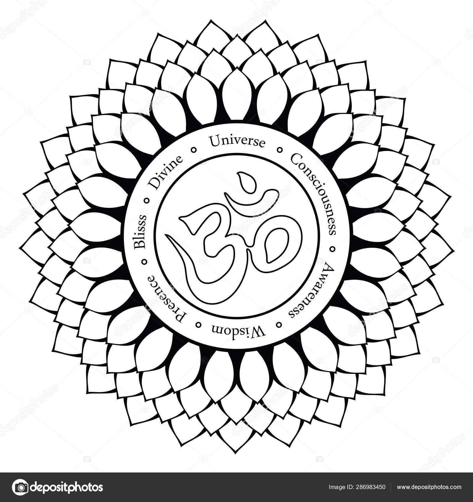 Crown Chakra Coloring Page Stock Photo by ©smk0473 286983450 Crown Chakra Coloring Page Stock Photo by ©smk0473 286983450