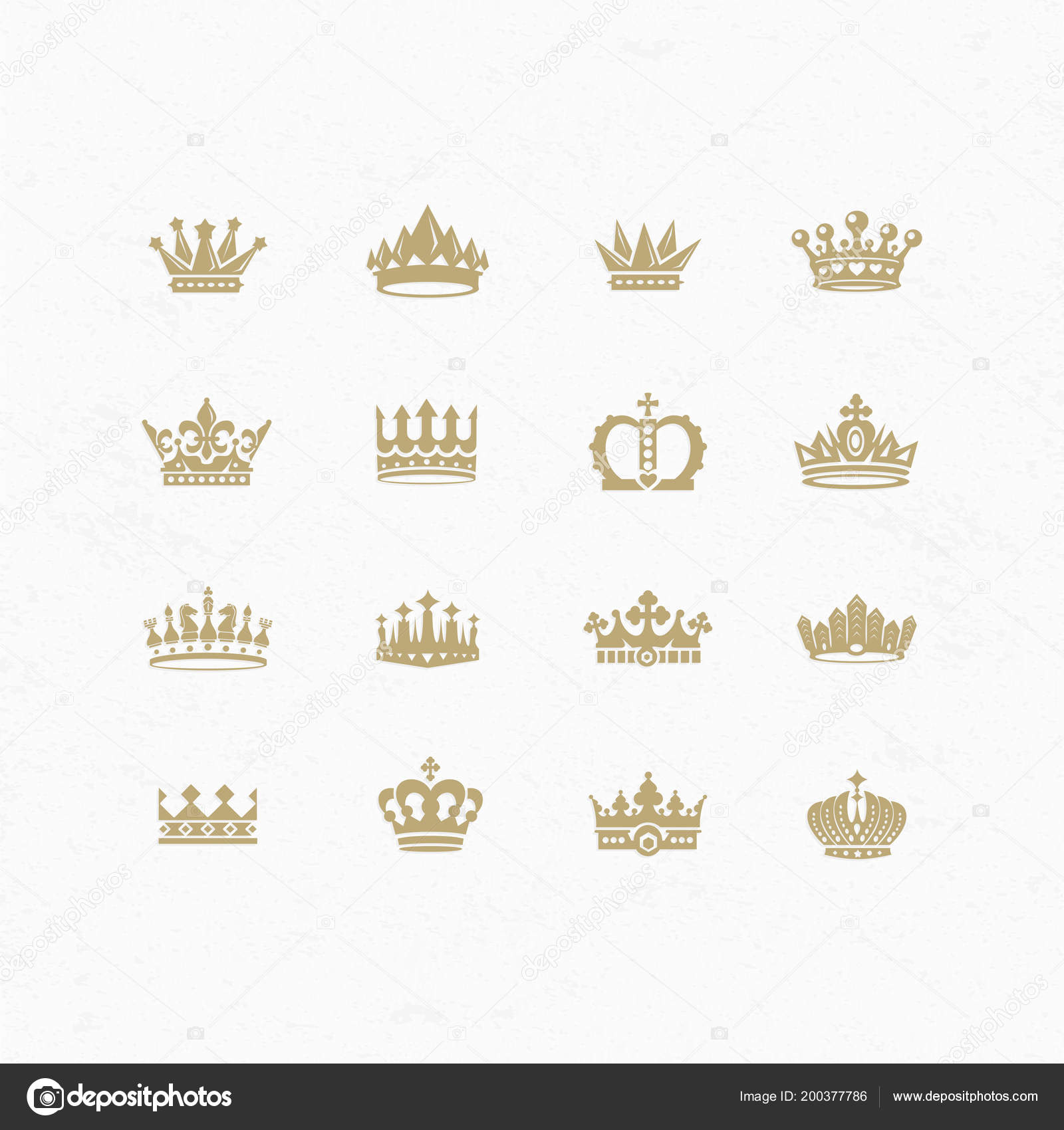 King and queen crowns symbols Stock Vector Image by ©fontgraf #200377786