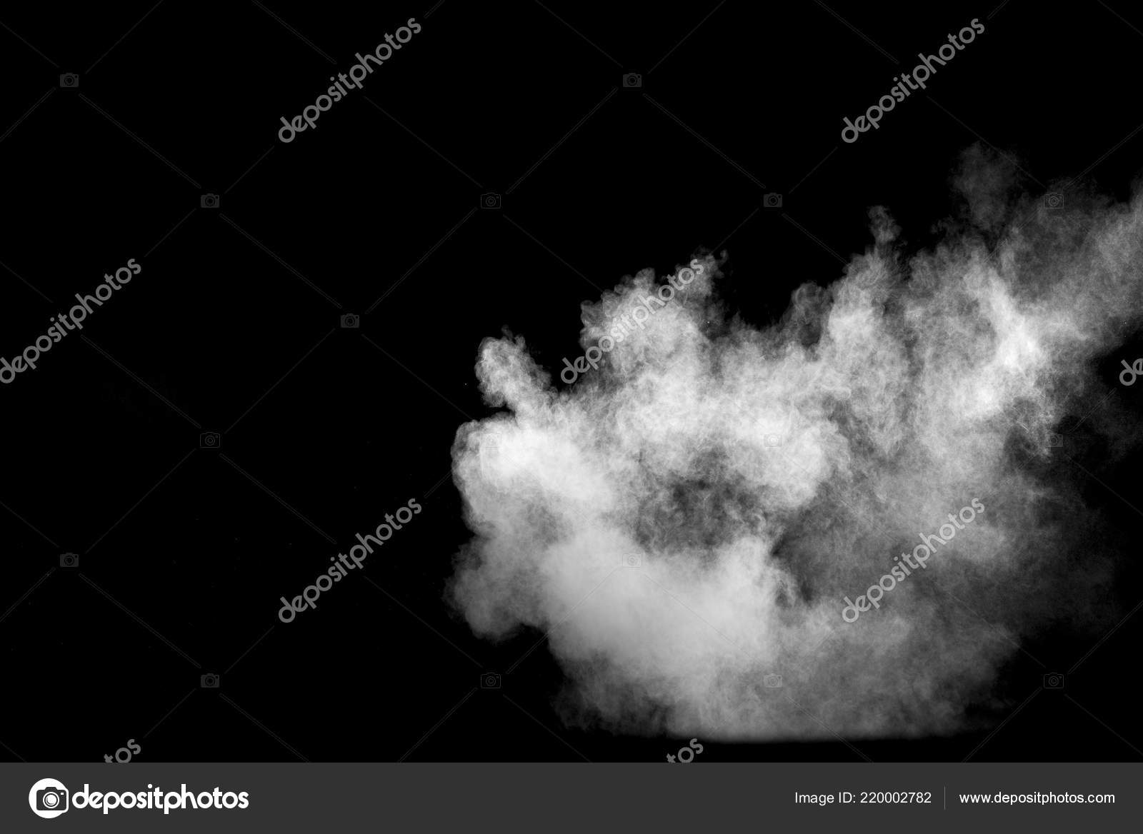 Explosion White Dust Black Background Stock Photo by ©udon10671 220002782