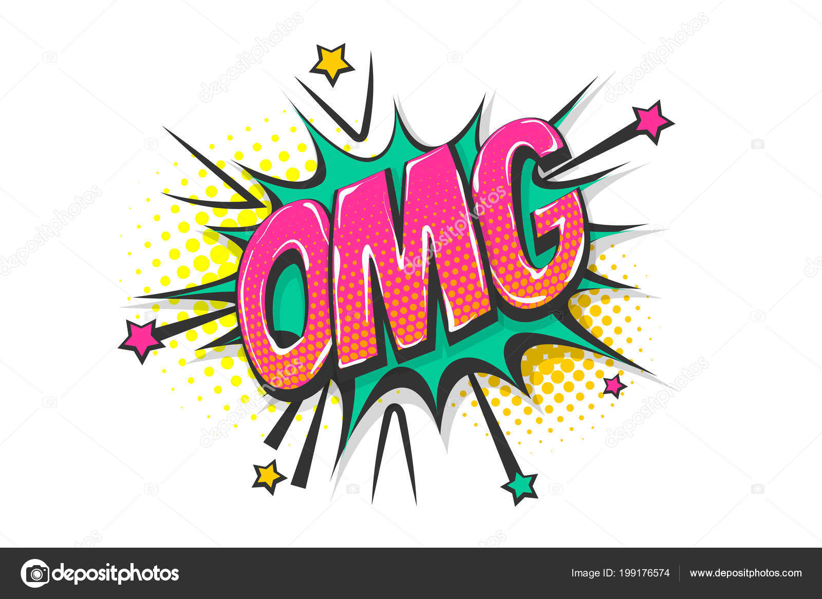 Art & Collectibles OMG Pop art framed print Drawing & Illustration ...