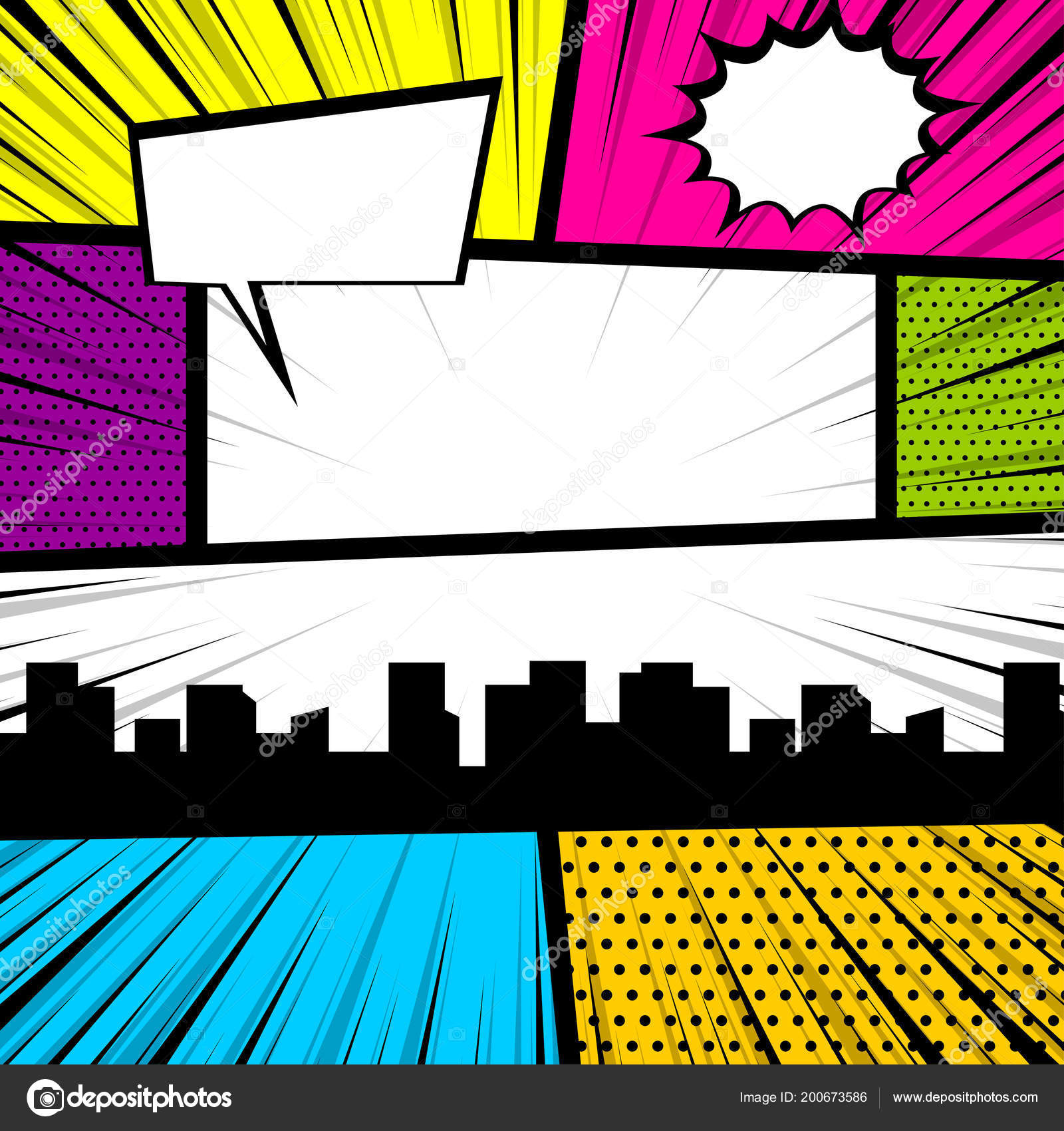 Pop art comic book colored backdrop Stock Vector Image by ©helen.tosh ...