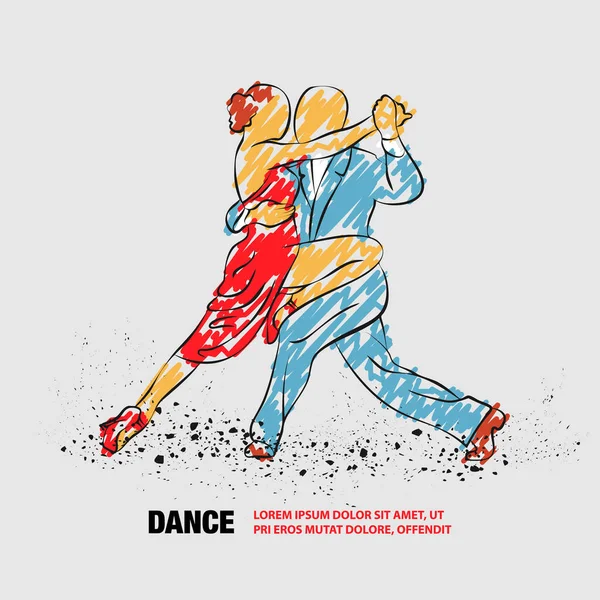 Boxer has hit and the opponent falls in knockout. Vector outline of ...