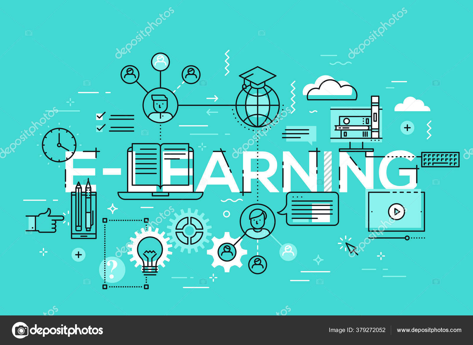 Thin Line Conceptual Word Stock Vector Image by ©epic_fail #379272052