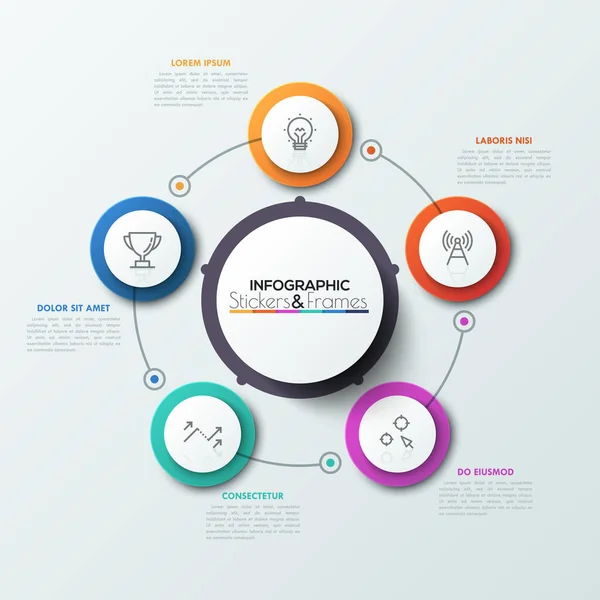 100,000 Five circles Vector Images | Depositphotos