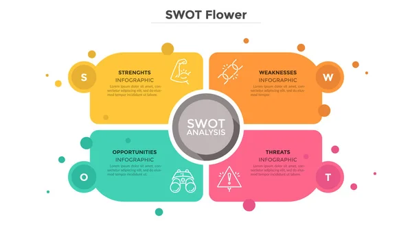 Swot Diagram Made Paper Elements Placed One Another Concept Strengths ...