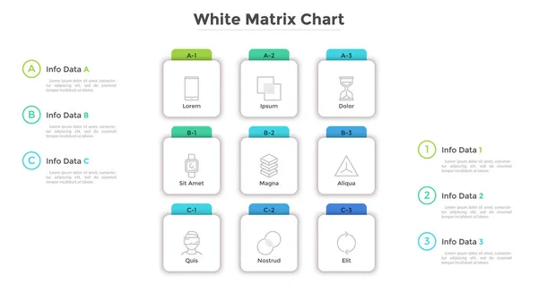 Textured Matrix Chart Square Cells Coordinates Arranged Rows Columns ...