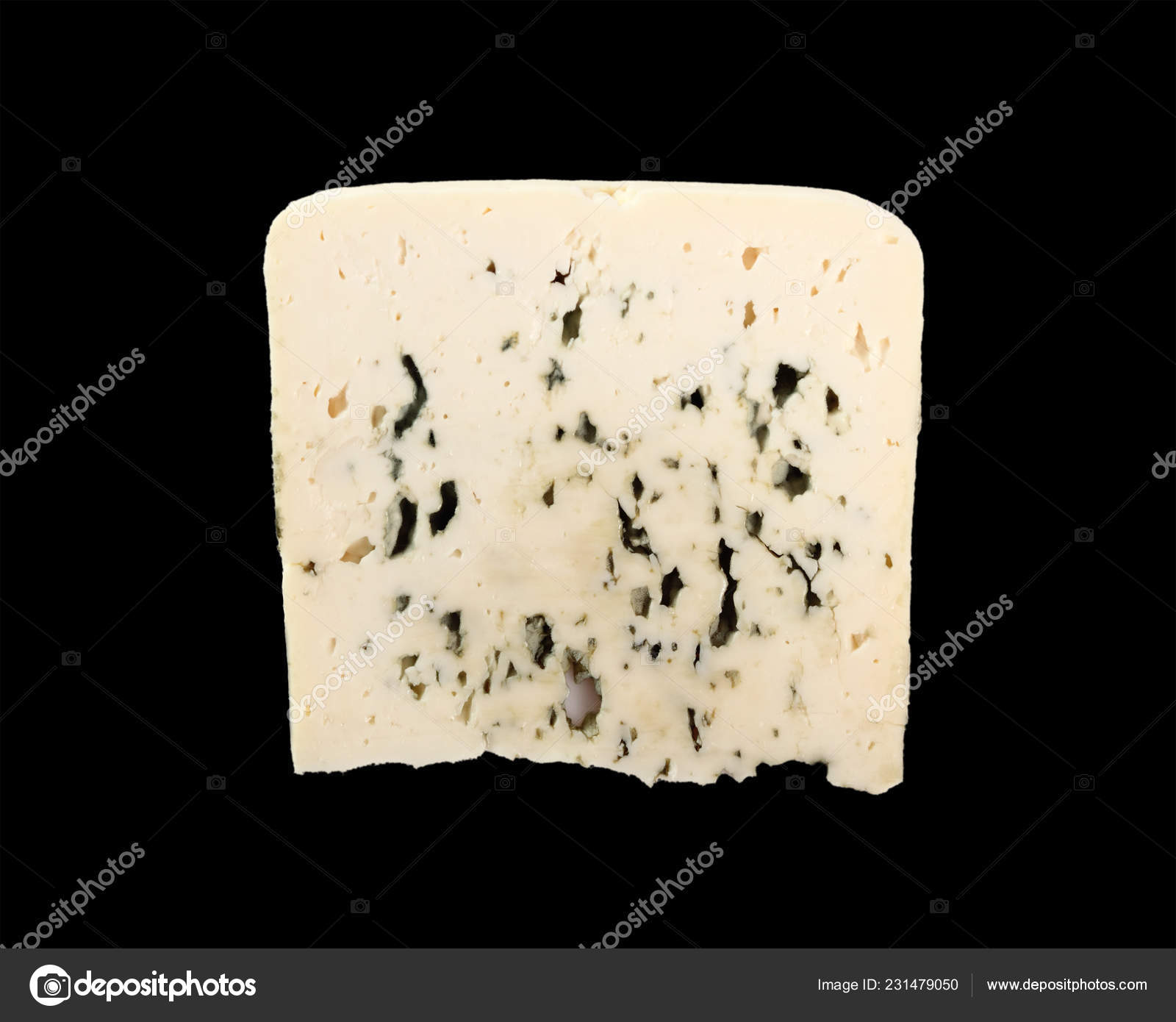 Blue Cheese Isolated Black Background Directly Stock Photo by ©ffolas ...
