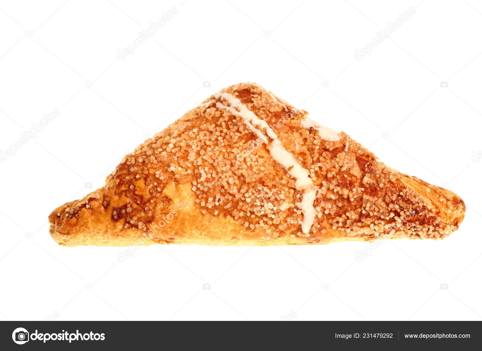 Puff Pastry Turnover White Background Stock Photo by ©ffolas 231479292