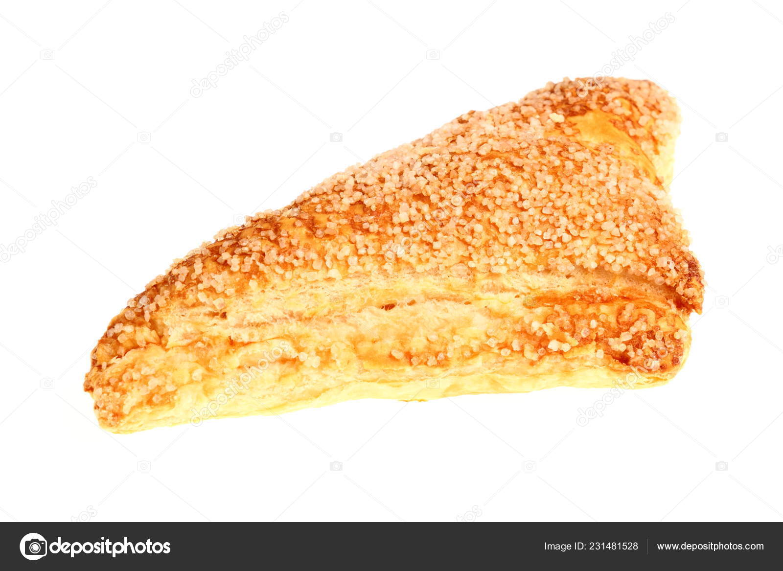 Puff Pastry Turnover White Background Stock Photo by ©ffolas 231481528