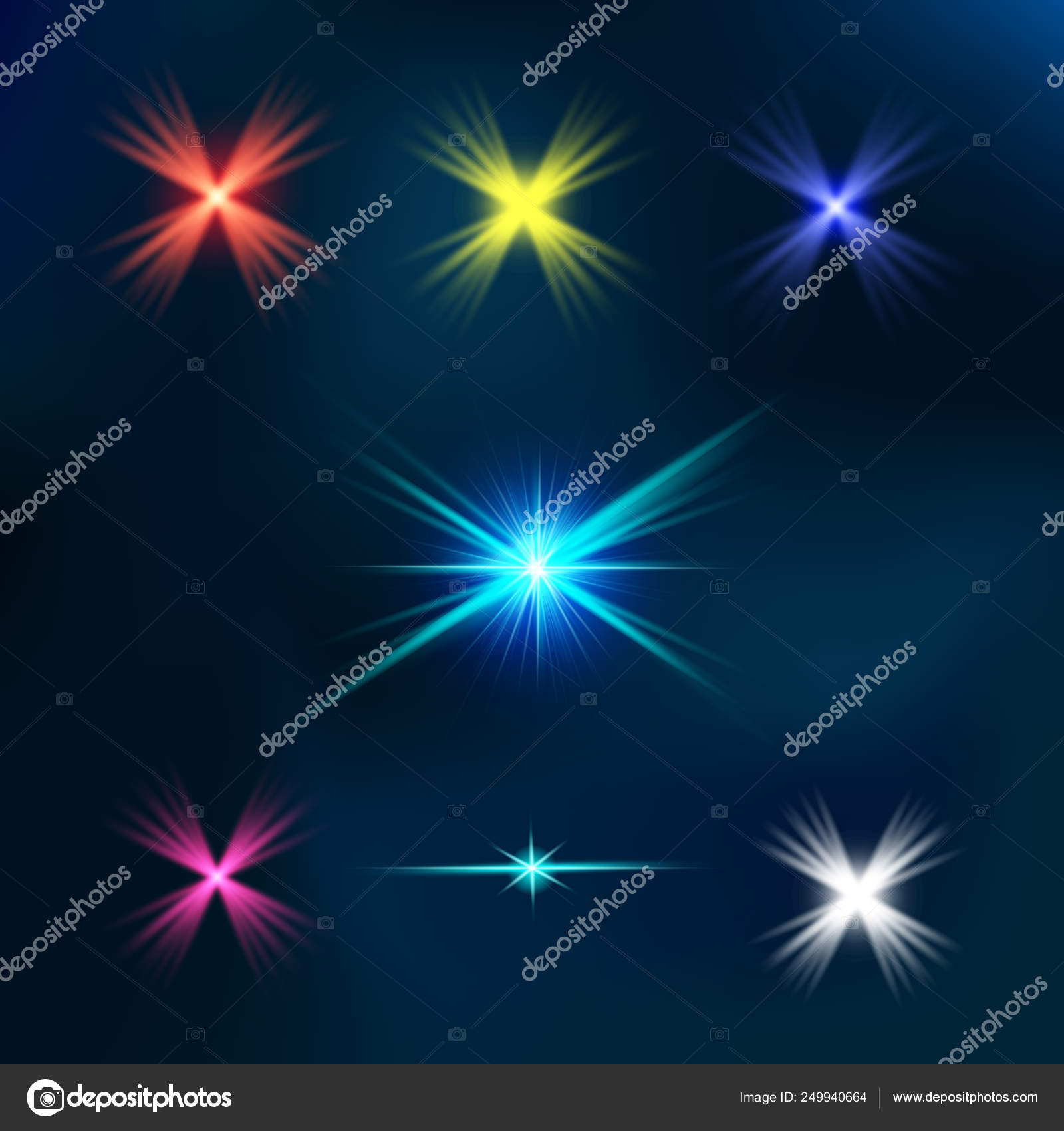 Colorful realistic special effects. Stock Vector by ©Victoria2507 249940664