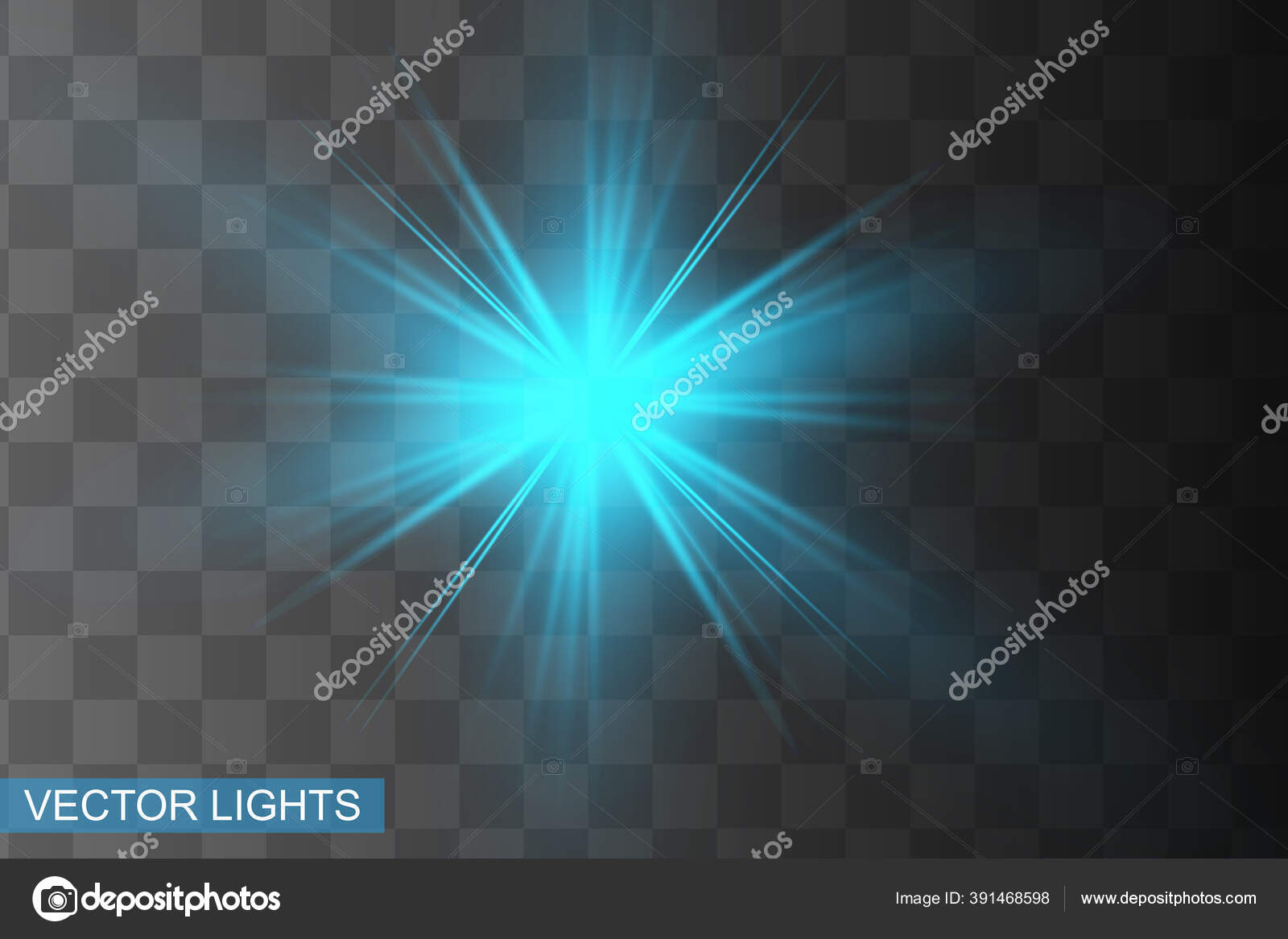 Blue Glowing Lights Effects Isolated Background Glow Light Effect Stock ...