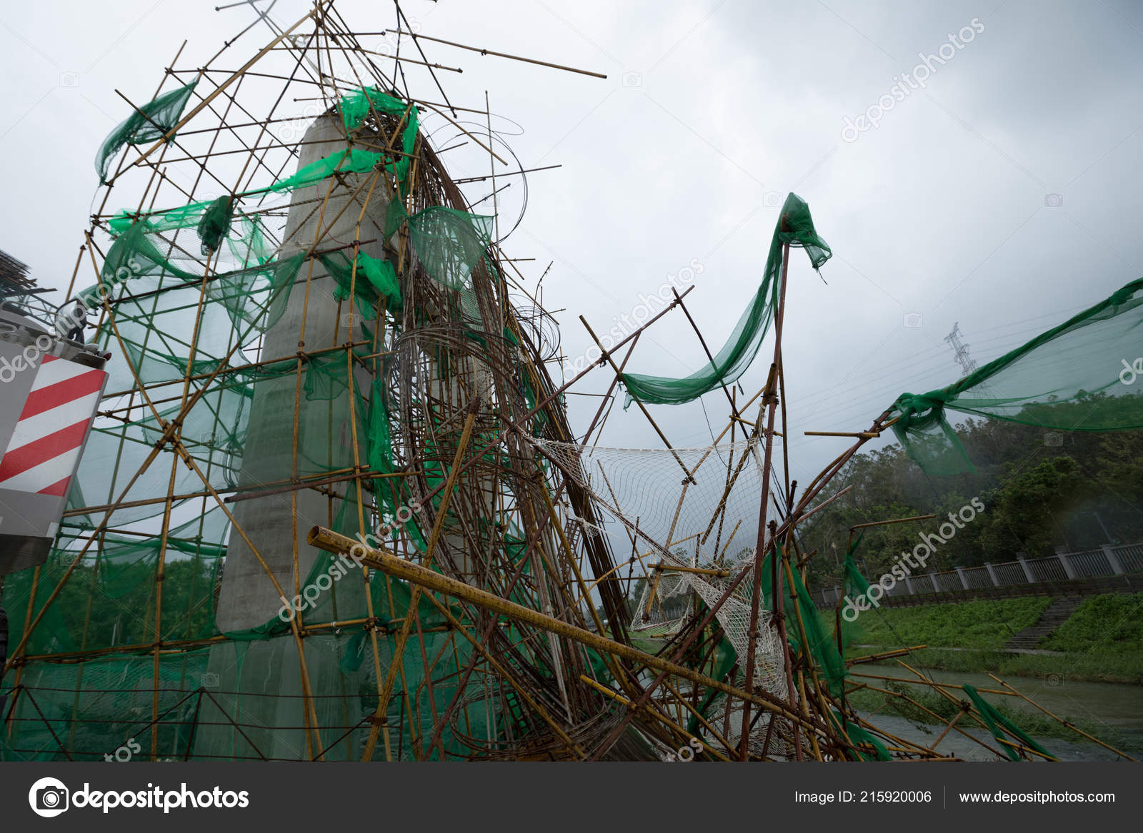 Highway Bridge Construction Damaged Super Typhoon Mangkhut China ...
