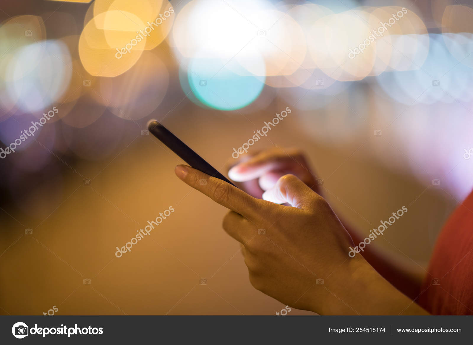 Hands Pointing Finger Smartphone Screen — Stock Photo © lzf #254518174