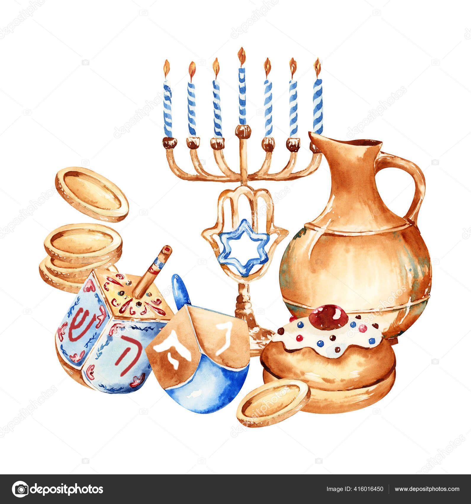 Joyeuse Menorah De Hanoukka