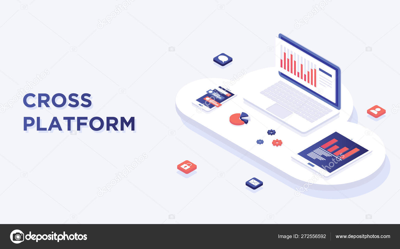 Web development and coding. Cross platform development website. Adaptive layout internet page or ...