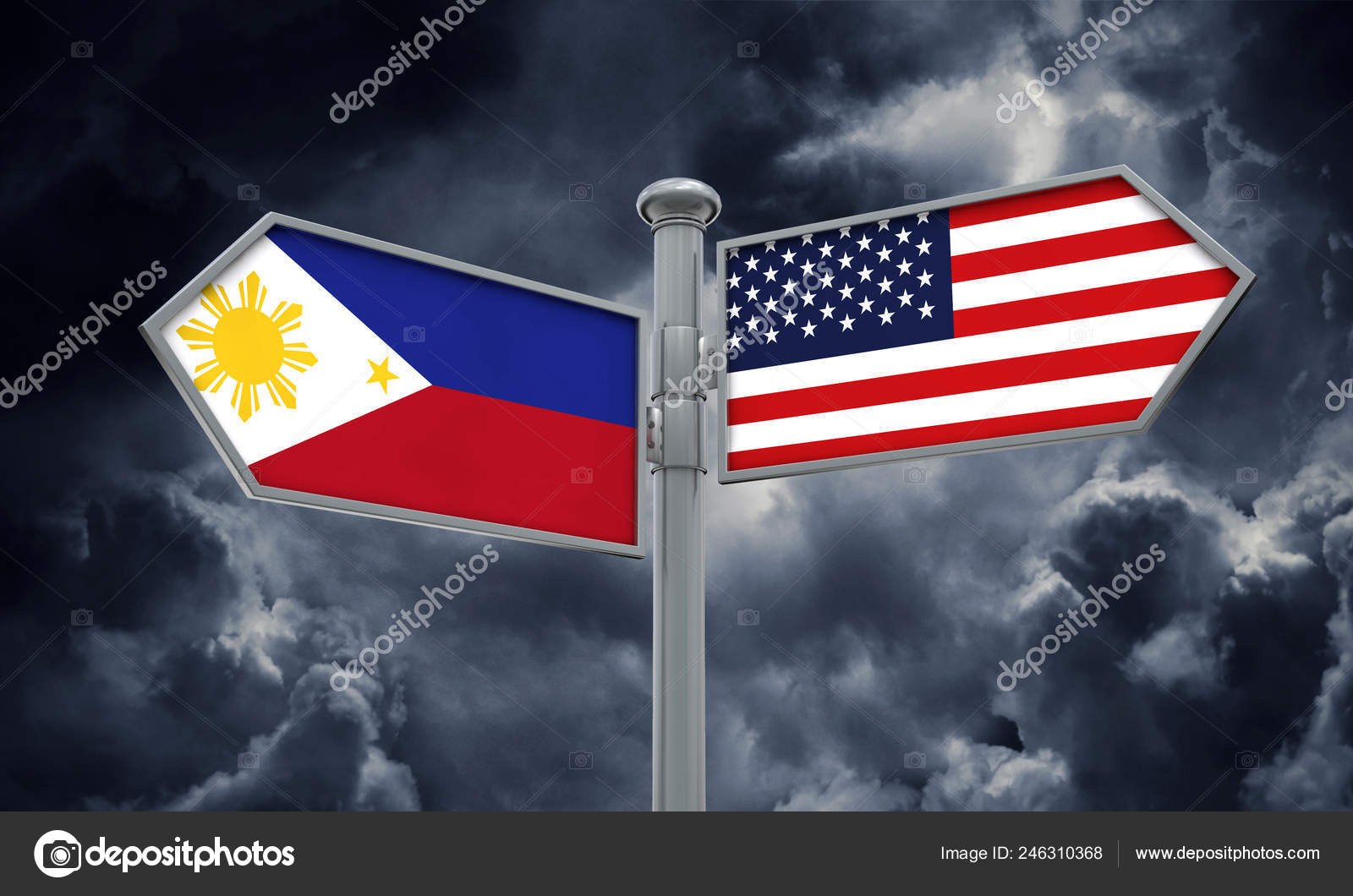 Philippine American Flag