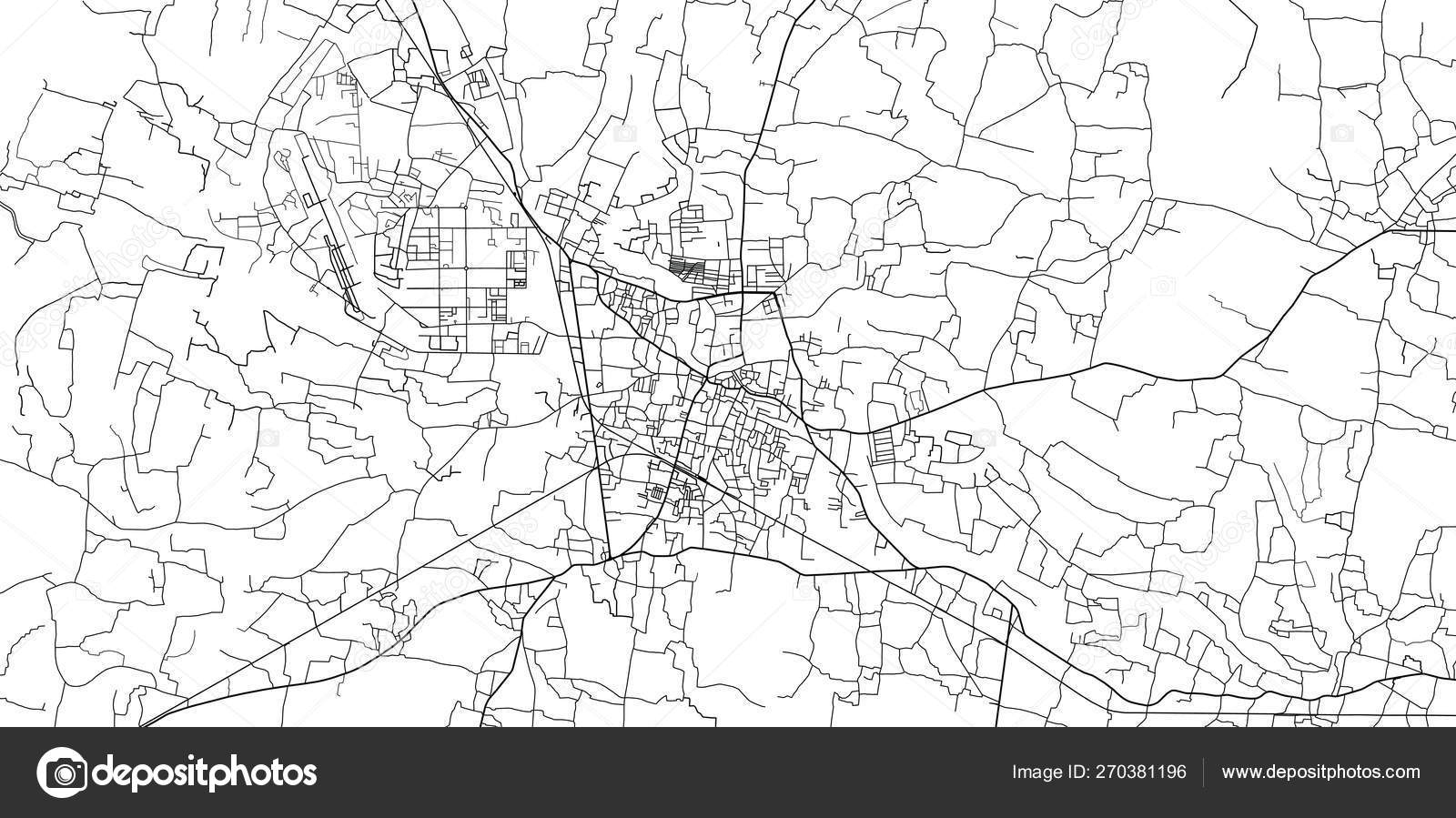 Urban vector city map of Jessore, Bangladesh Stock Vector by ...