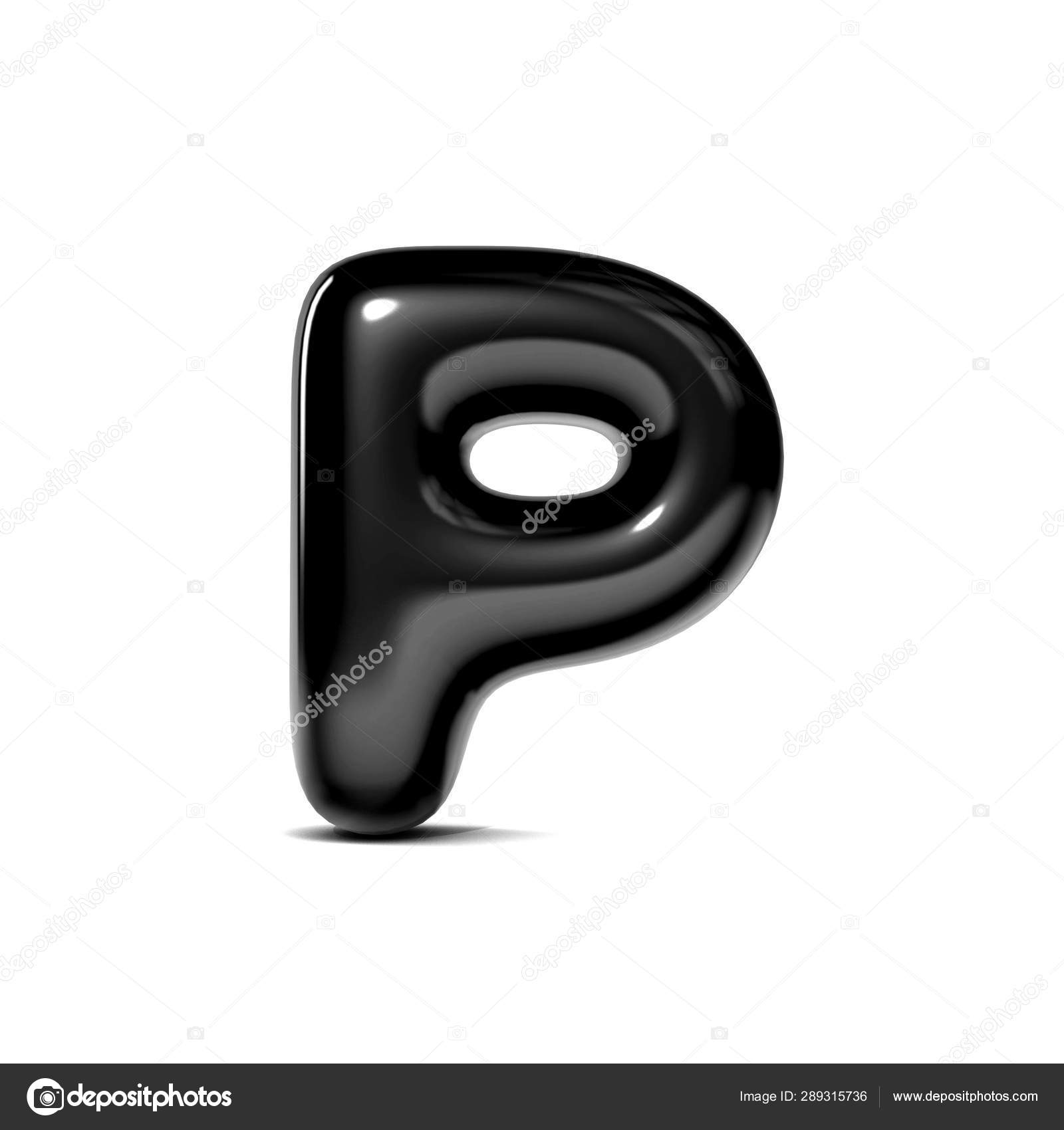 P Bubble Letter