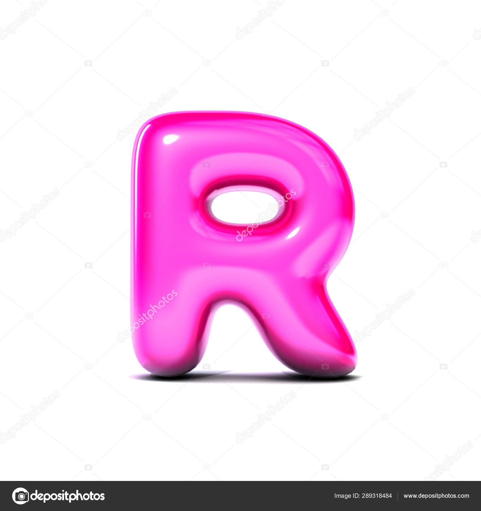 R Bubble Letter