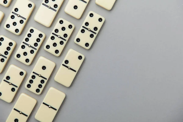 Domino background. Business strategy concept — Stock Photo ...