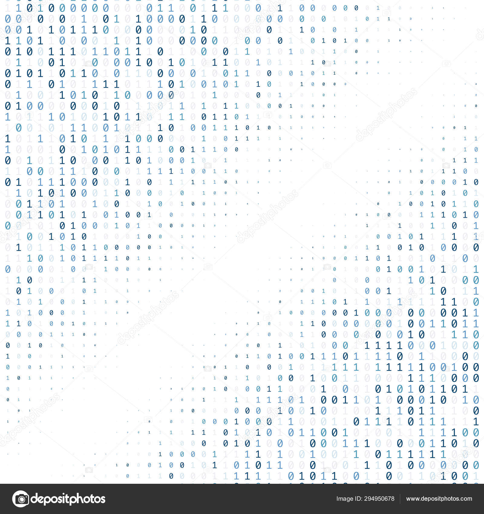 Binary code digital technology background made with zeros and on ...