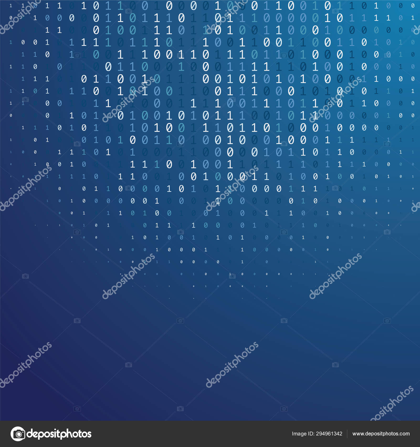 Binary code digital technology background made with zeros and on Stock ...